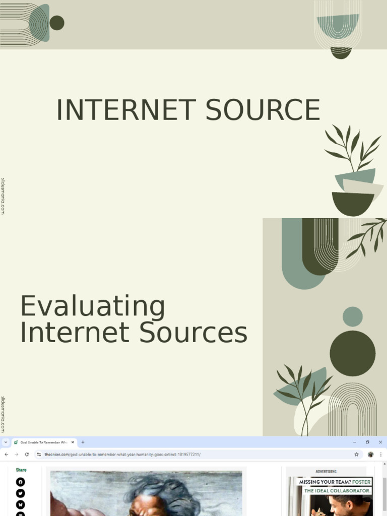 Evaluating Online Source Credibility | PDF