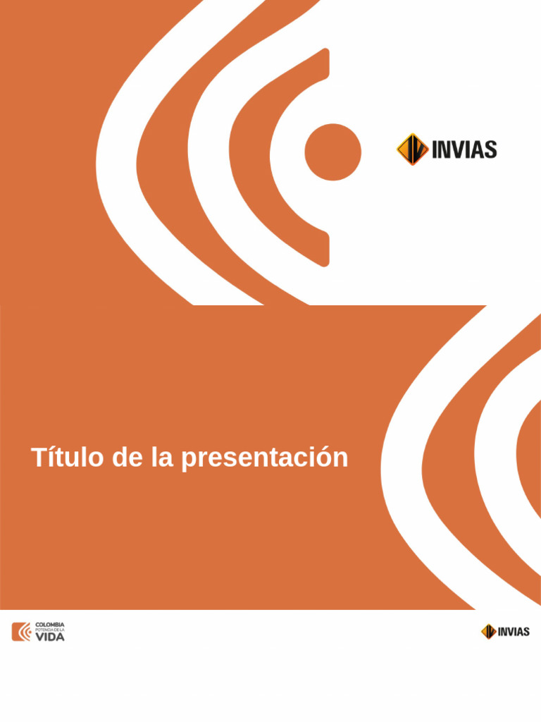 Plantilla INVIAS Gobierno Del Cambio | PDF