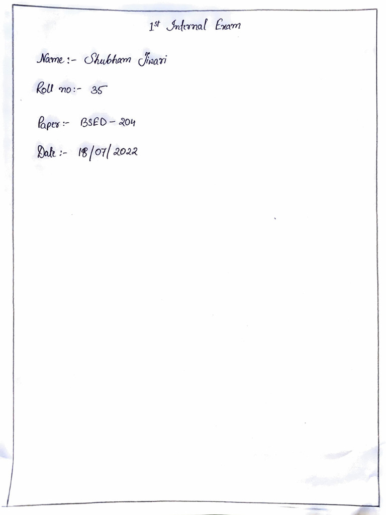 1st Internal 204 | PDF