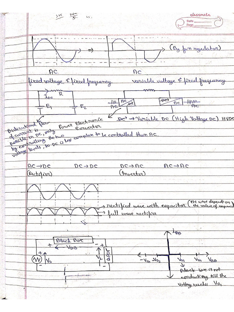 Power Electronics Notes Till MidSem | PDF