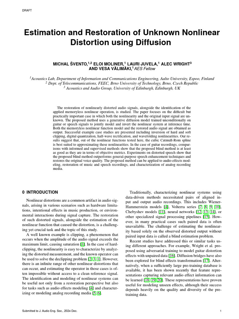 Estimation And Restoration Of Unknown Nonlinear Pdf Distortion Mathematical Optimization