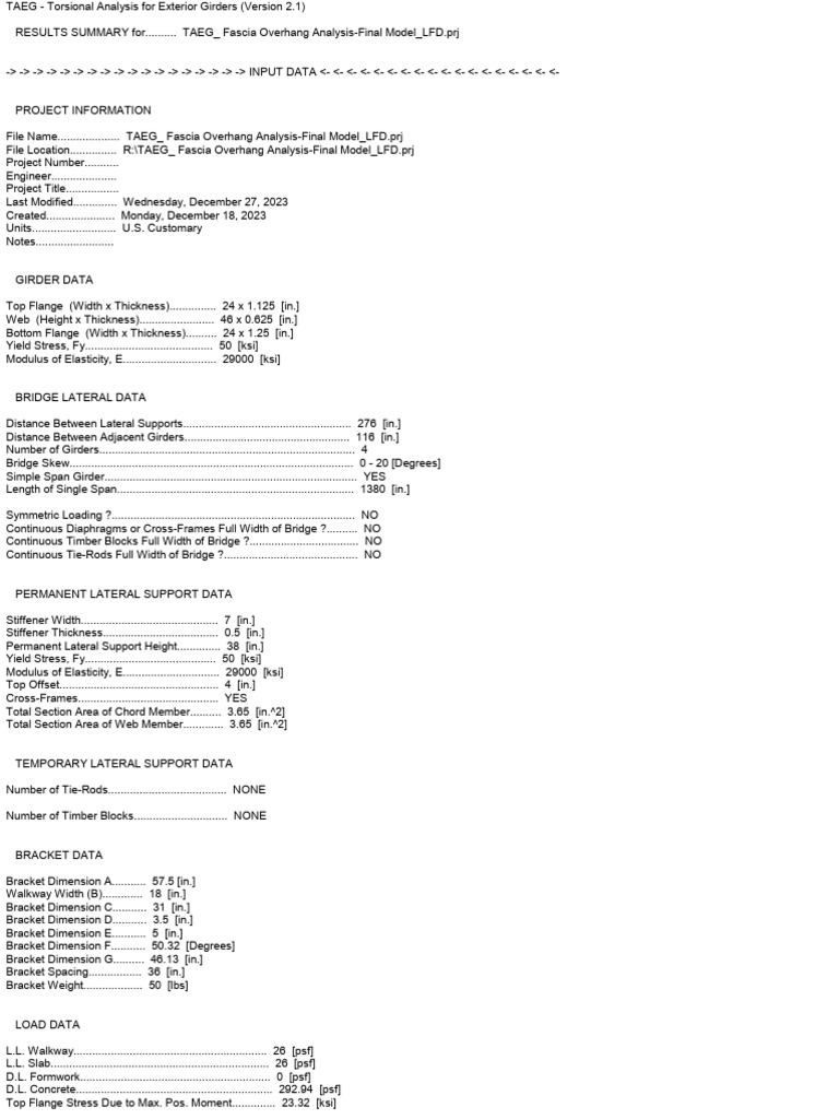 5815.59 Indian Hill TAEG Output LFD Final | PDF | Stress (Mechanics) | Civil Engineering