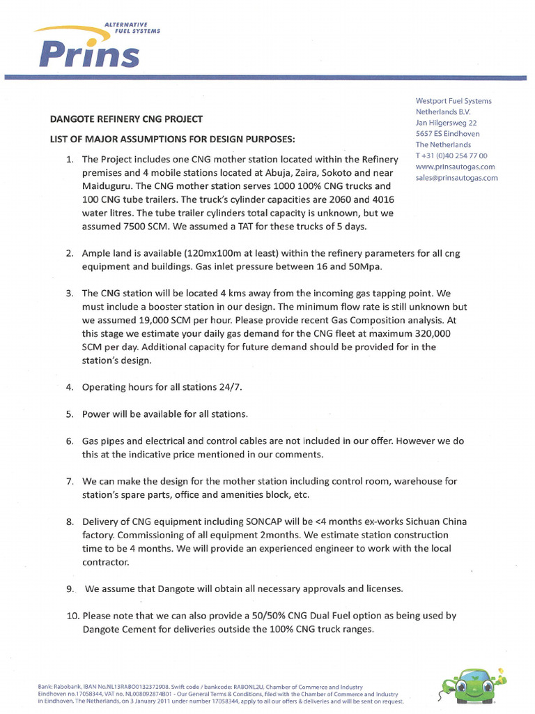 List of Assumptions | PDF
