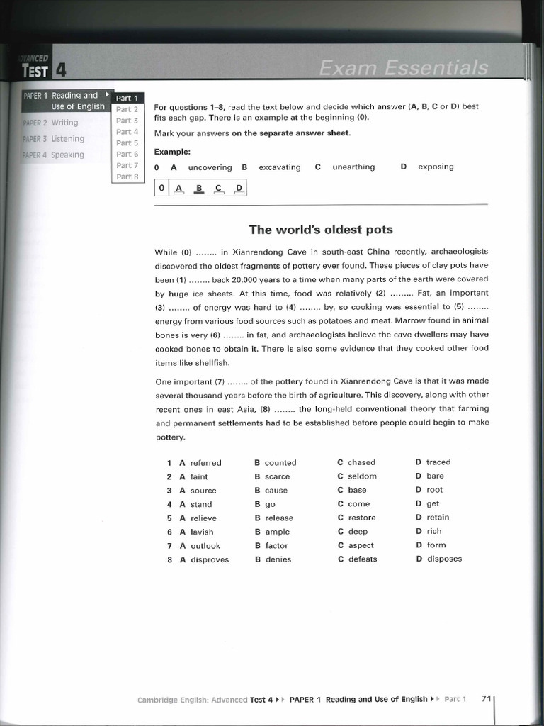 Reading C1 Test 4 E2 | PDF
