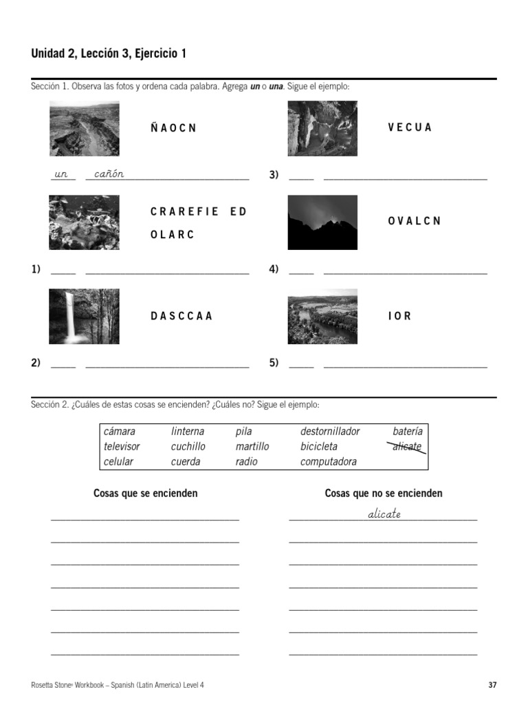 Spanish Student Workbook 41 43 | PDF
