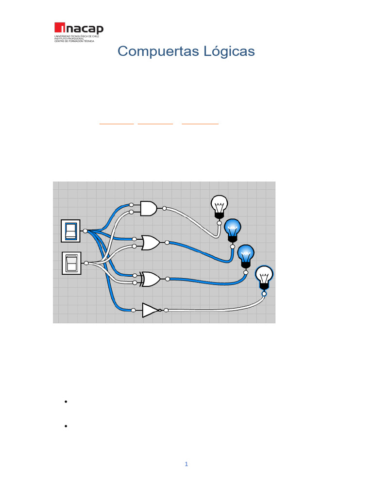 Compuertas Lógicas | PDF | Puerta lógica | Electrónica digital