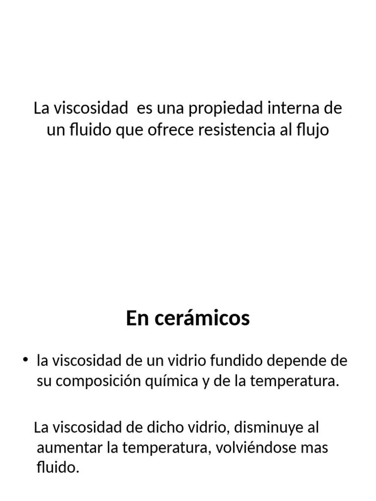 La Viscosidad Es Una Propiedad Interna de Un - PPTX Jejeje | PDF
