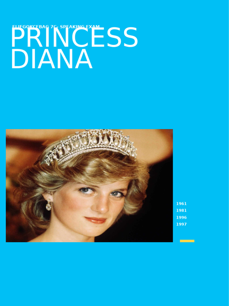 Elifgokcebag 7C-Speaking Exam: Princess Diana | PDF