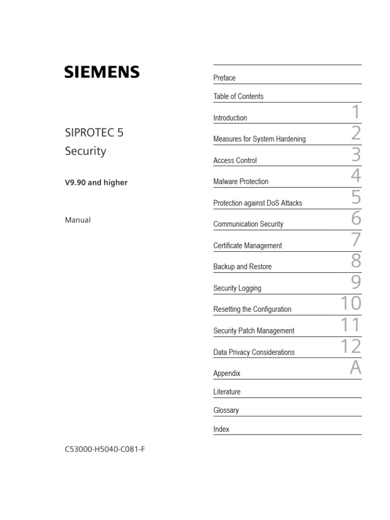 SIP5 Security V09.90 Manual C081-F en | PDF | Computer Security | Security