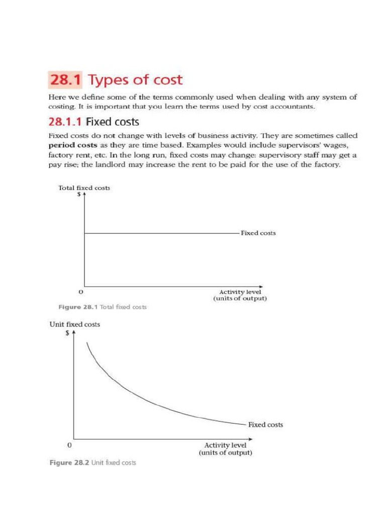 Types of Costs | PDF