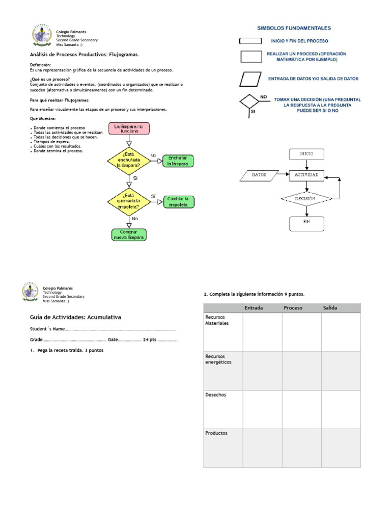 NM2 Tecnología Guía Flujogramas. | PDF