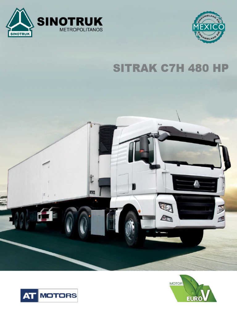 Ficha Técnica SITRAK C7H 480 HP | PDF | Eje | Embrague