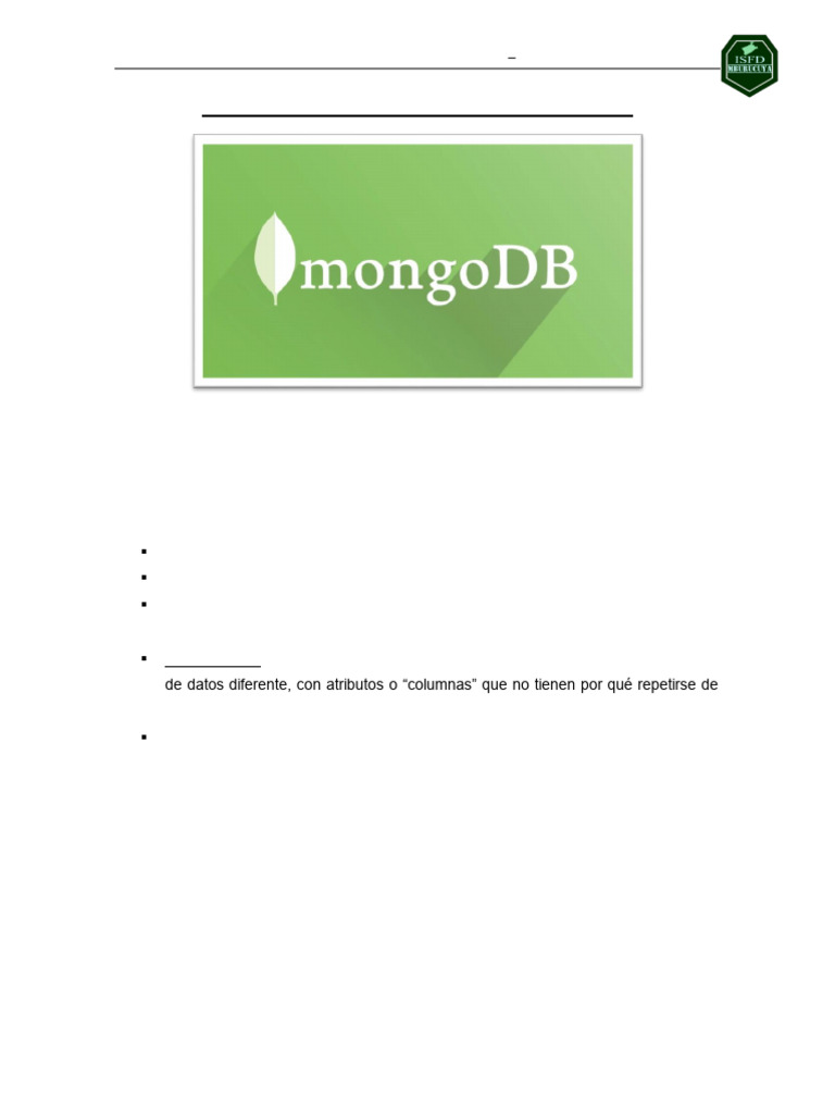 Base_de_DatosII_U4_Clase_30 | PDF | Mongo Db | Bases de datos