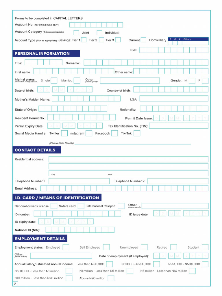 LOTUS Account Opening Form (1) - 2-4 | PDF