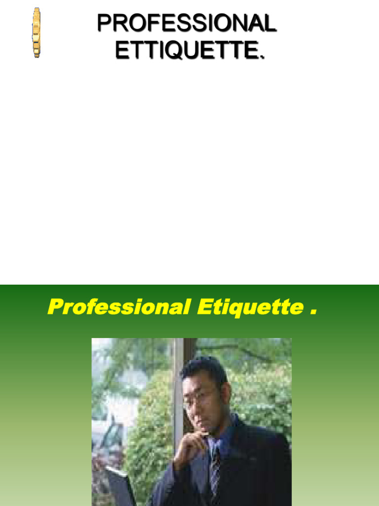 Business Etiquette Quiz Guide | PDF