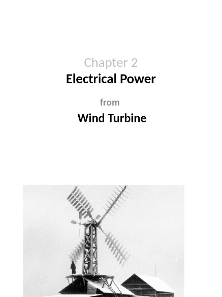 Wind Energy Basics for Engineers | PDF
