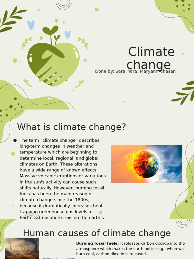 Understanding Climate Change Causes & Effects | PDF | Climate Change ...