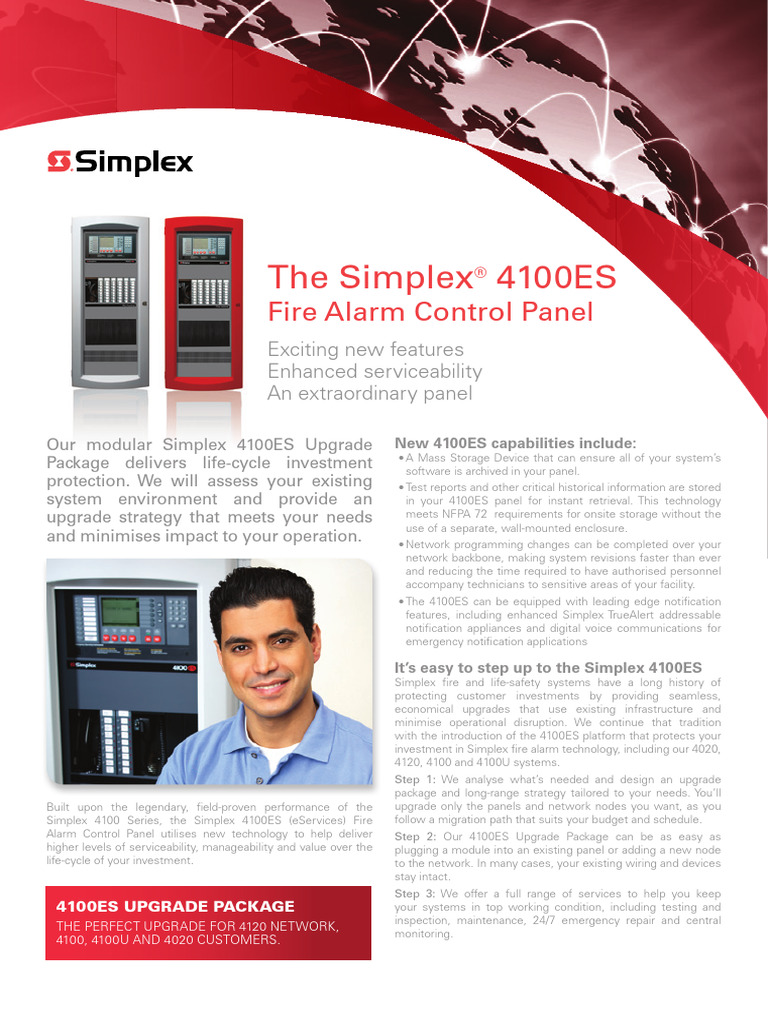 Simplex 4100ES Panel Upgrade Brochure | PDF | Computer Network | Internet
