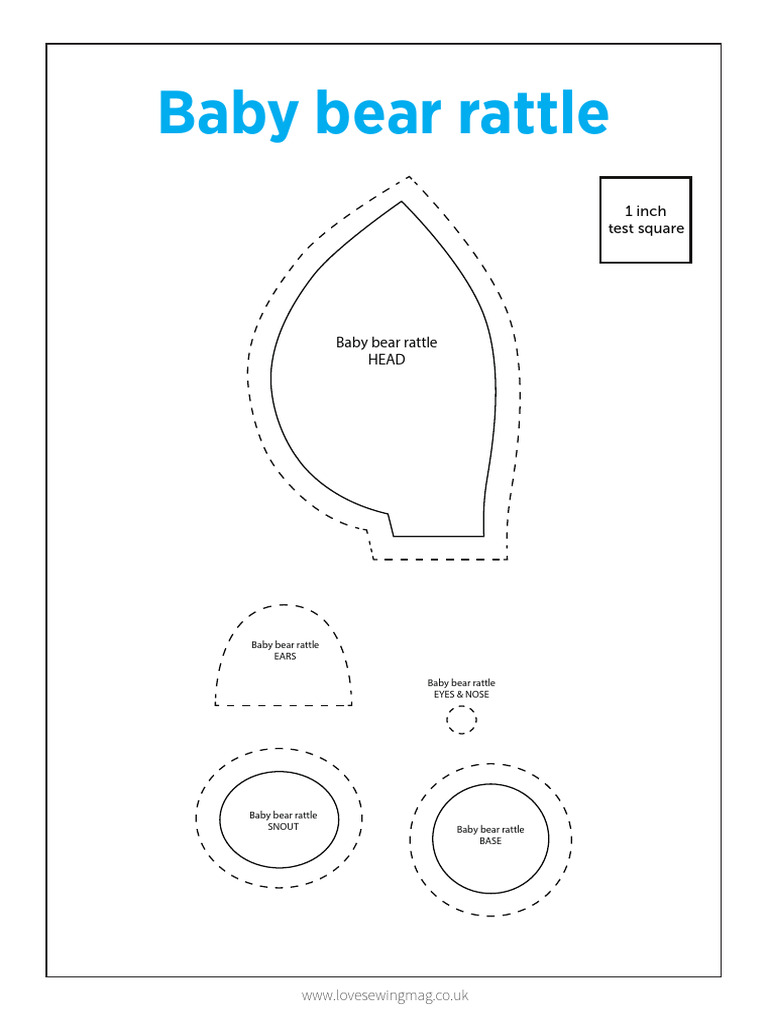 Baby Bear Rattle Design Blueprint | PDF