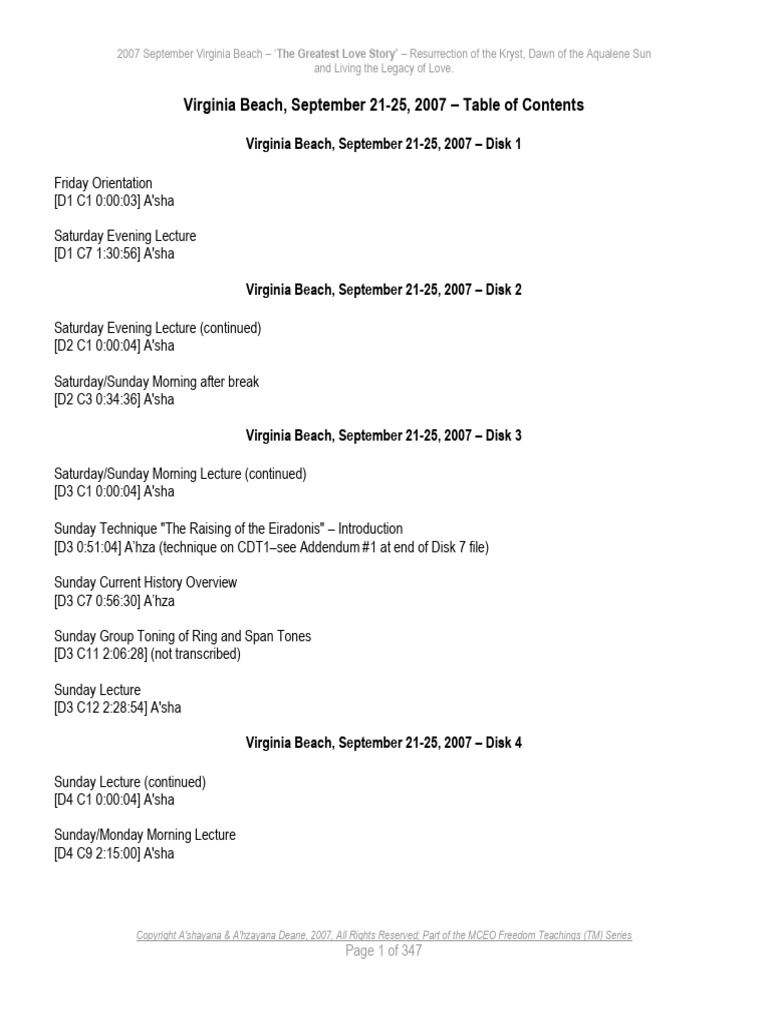 Azurtanya Ah-dE-Tu-pah - Greatest Love Story 2007 Workshop Transcript ...