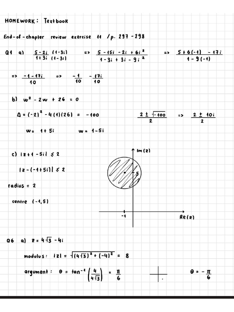 Math HW | PDF