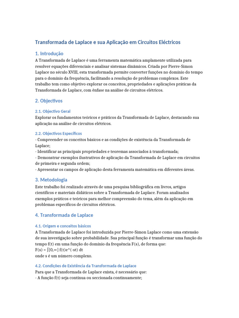 Transformada_de_Laplace | PDF | Transformada de Laplace | Matemática
