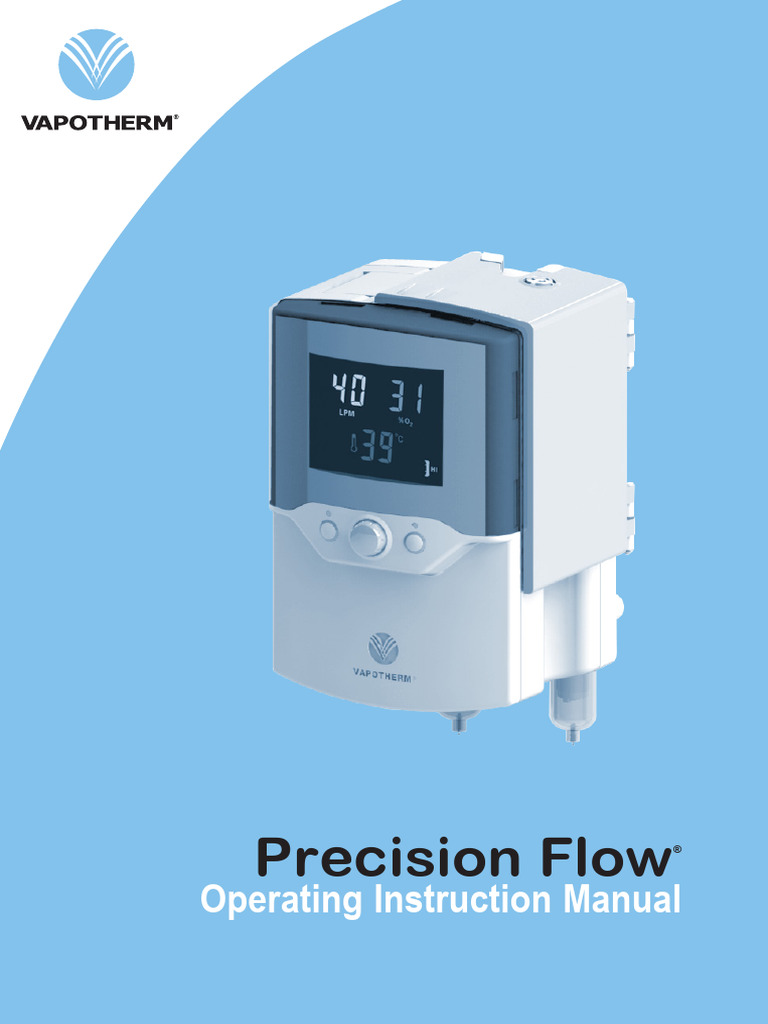Vapotherm Precision Flow Instructions For Use Operate | PDF ...