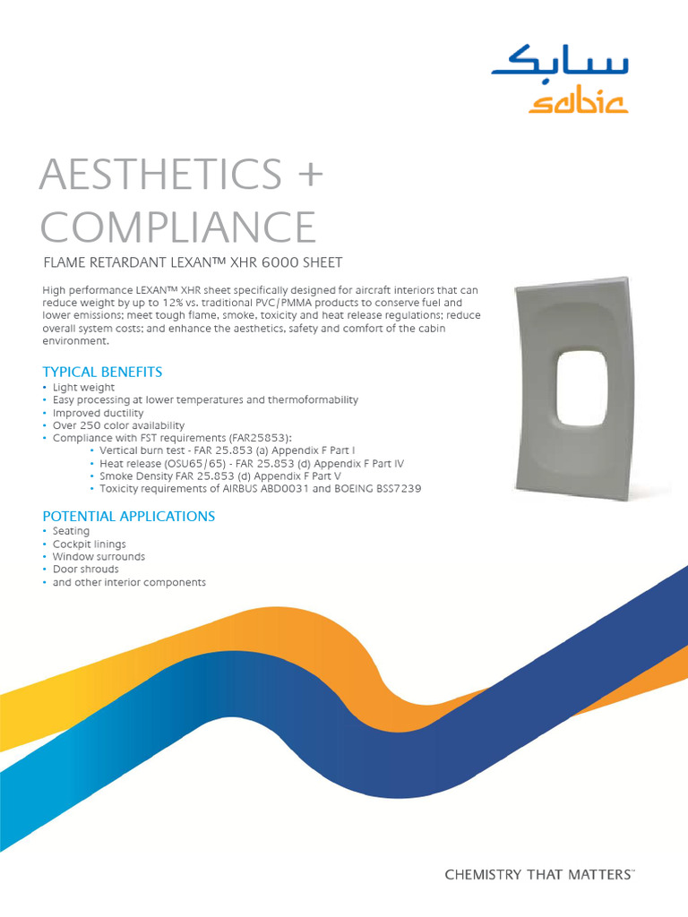 LEXAN XHR 6000 Sheet Flyers en SABIC 397625 Cat2a63a42f | PDF ...