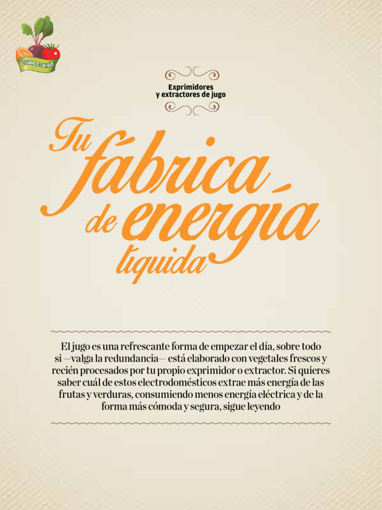 Extractores | PDF | Vegetales | Fruta