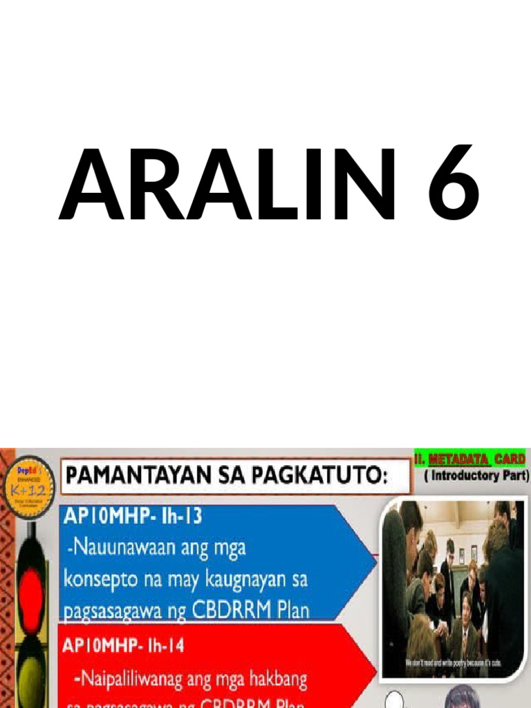 Aralin 6 | PDF