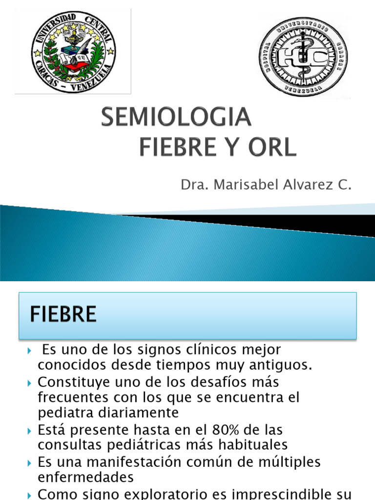 Tema 03 - Fiebre - Exploración ORL (Clase) | PDF | Termorregulación | Nariz humana