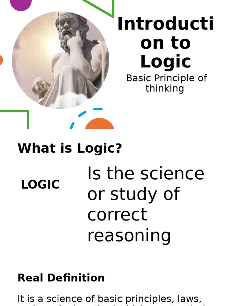 Inroduction To Logic | PDF | Logic | Reason