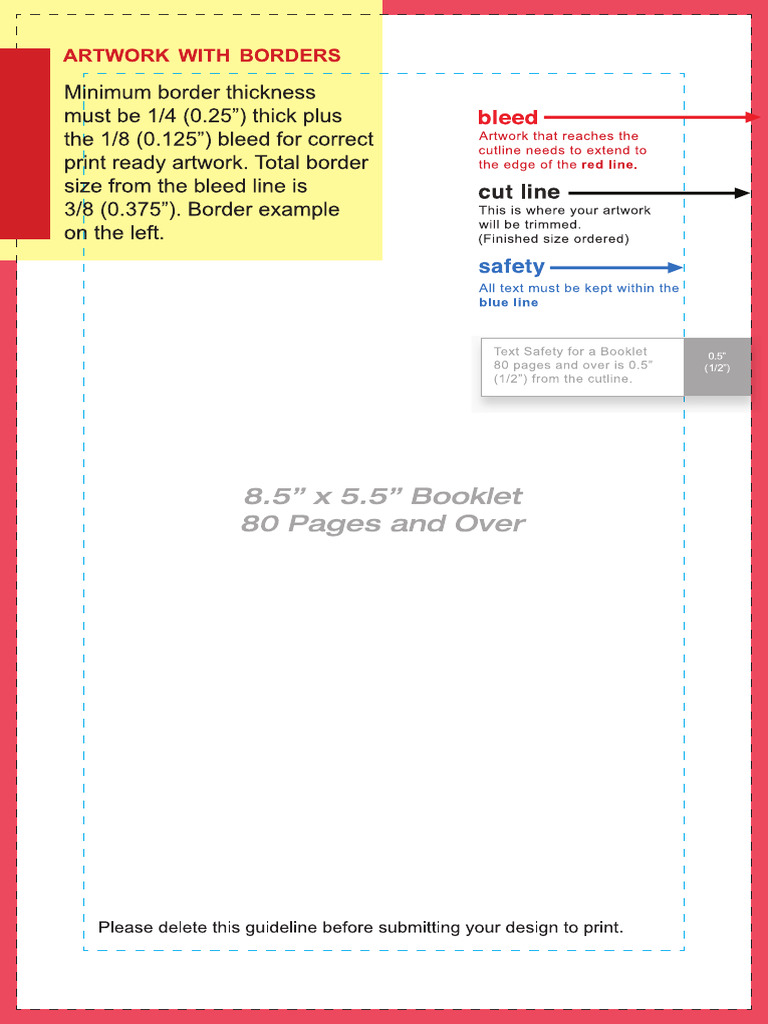 Booklet Layout Template 80pagesover 55x85 | PDF