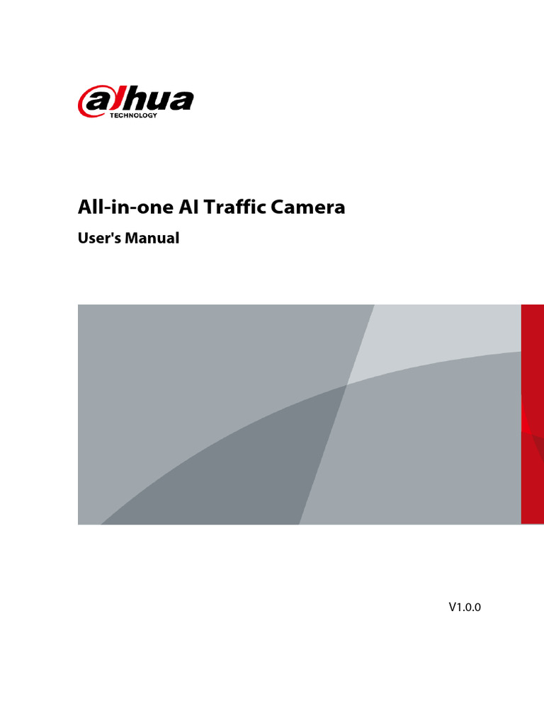 Dahua All-In-One AI Traffic Camera User S Manual V1.0.0 | PDF | World ...