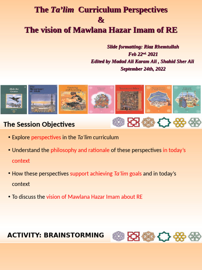 Curriculum Perspectives Mak | PDF | Humanism | Isma'ilism