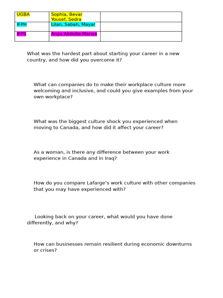 Seminar Questions | PDF