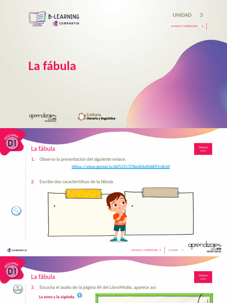 L3 U3 P88 La Fabula | PDF | Narración