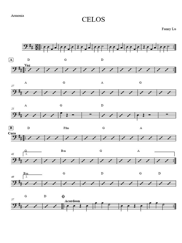 Celos - Fanny Lu | PDF