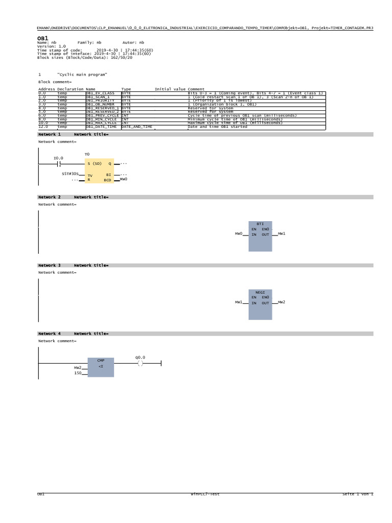 COMPARANDO_TEMPO_TIMER | PDF | Integer (Computer Science) | Computer Architecture