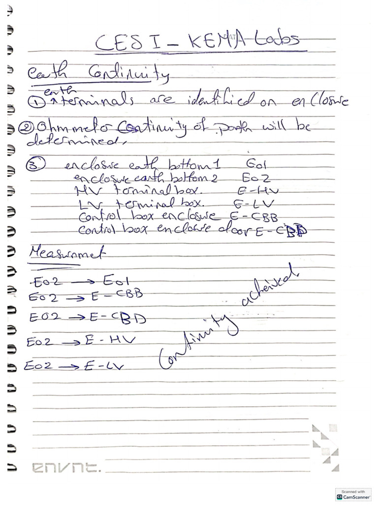 CESI- KEMA Labs( earth continuity- Funct | PDF