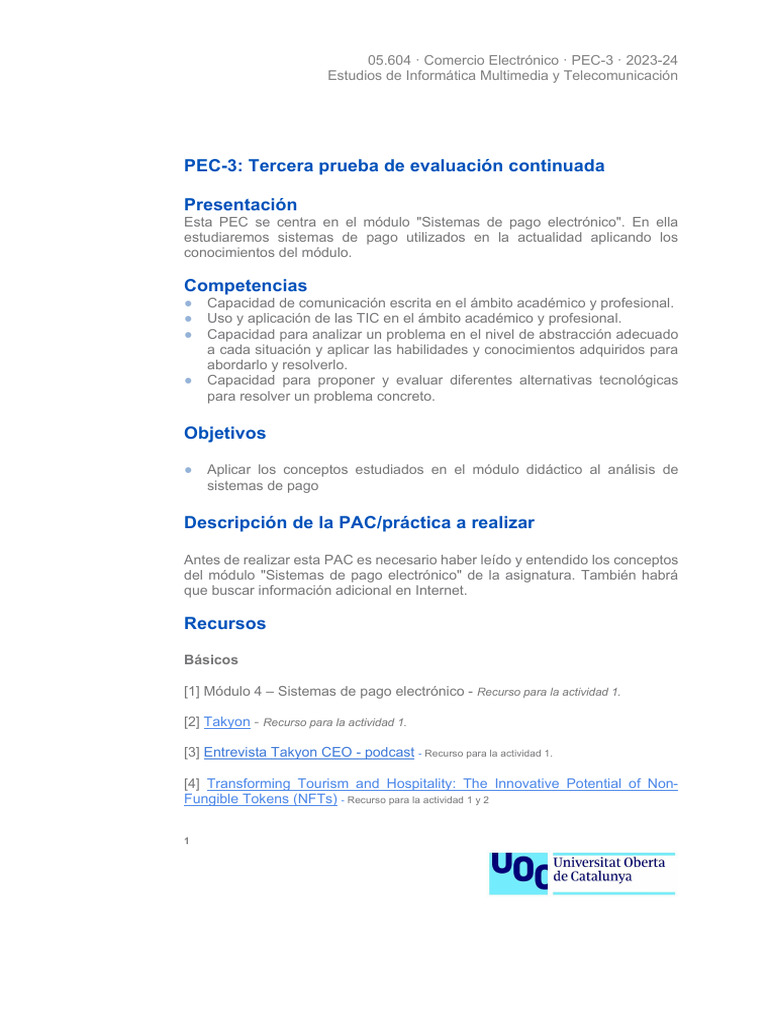 PEC3 Ce | PDF | Derechos de autor