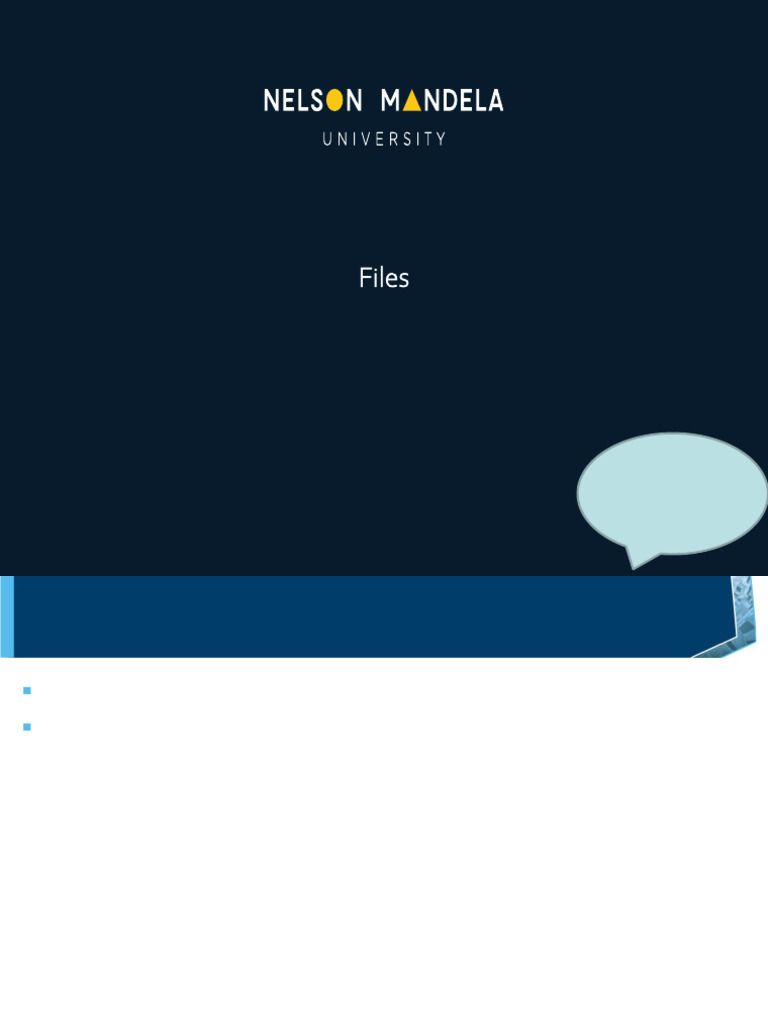 18.1_Files Introduction Slides | PDF | Directory (Computing) | Filename