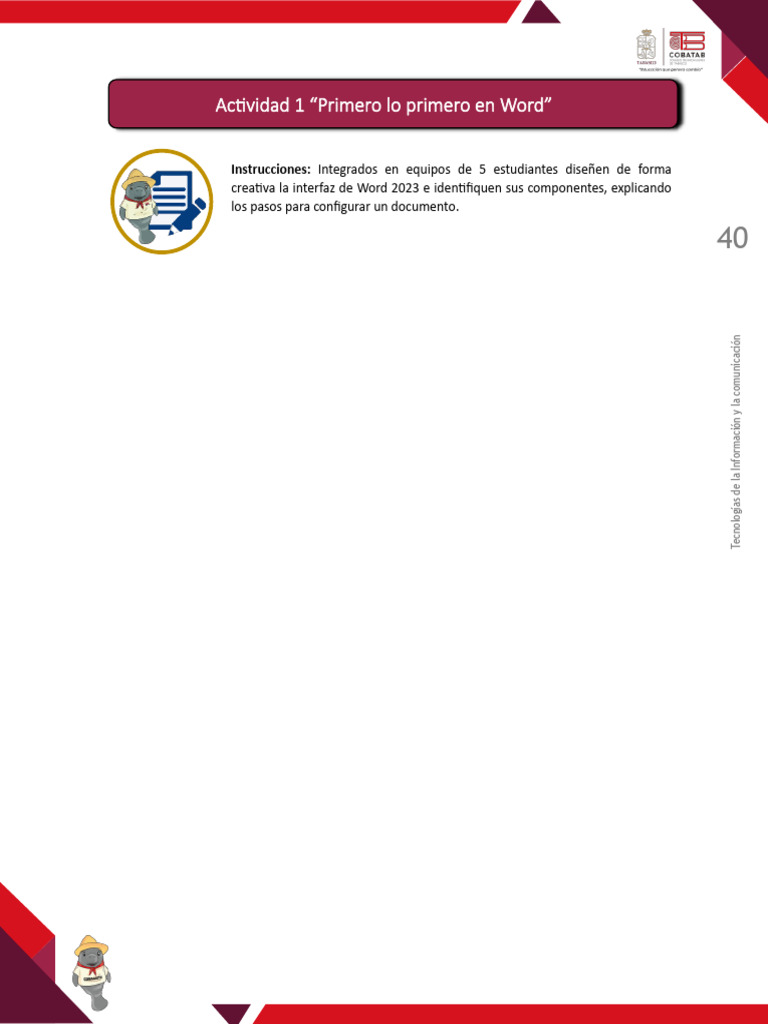 Interfaz y Configuración de Word 2023 | PDF