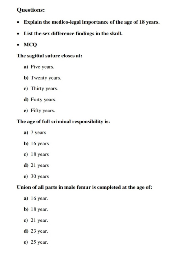 Forensic Questions | PDF