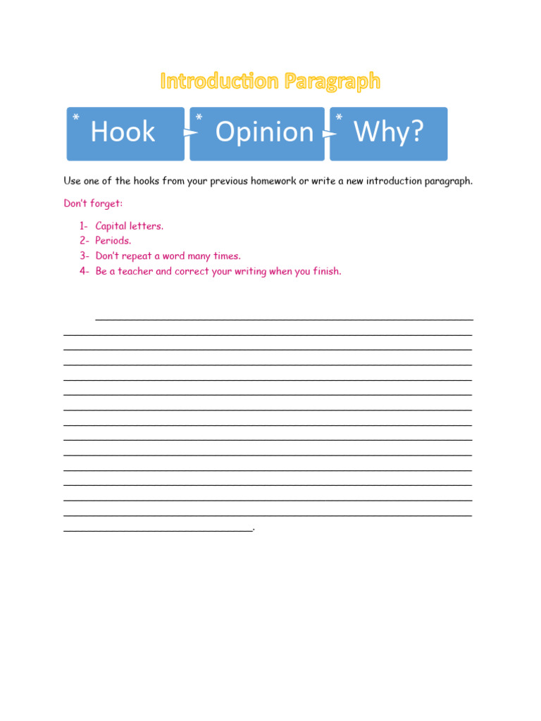 HW 2 Introduction Paragraph | PDF