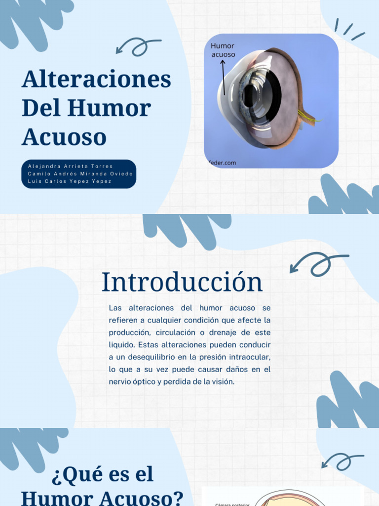 Alteraciones Del Humor Acuoso | PDF