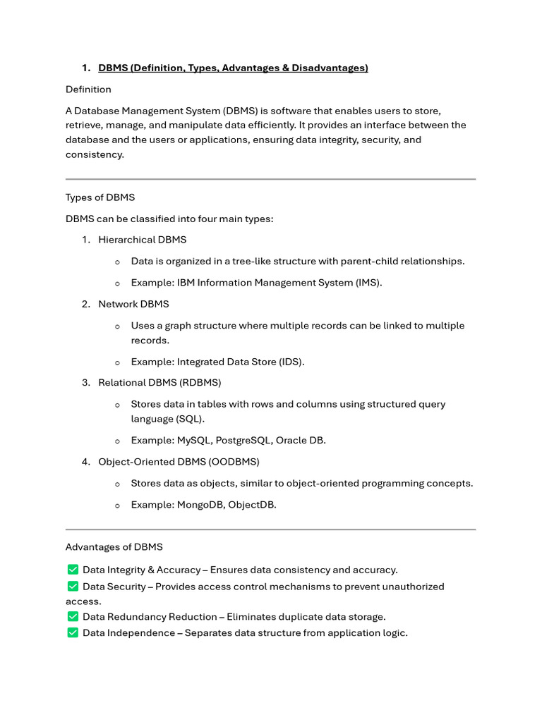 DBMS - NOTES - (Selected Topics) | PDF | Databases | Database Transaction