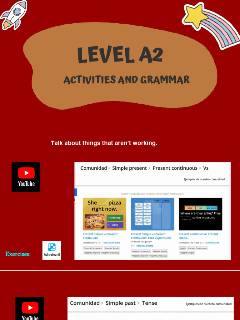 A2 - ACTIVITIES AND GRAMMAR - ASW | PDF