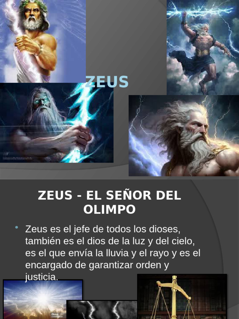 Zeus: Dios del Olimpo y sus Mitos | PDF | Zeus | Deidades griegas