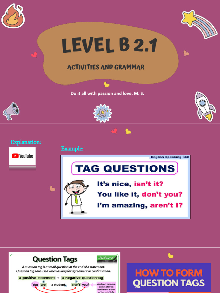 B2.1 - Activities and Grammar - Asw | PDF